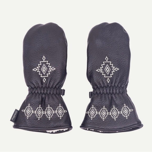 Reppucci | Accessories | Reppucci Nwt Koze Black Leather Embroidered ...